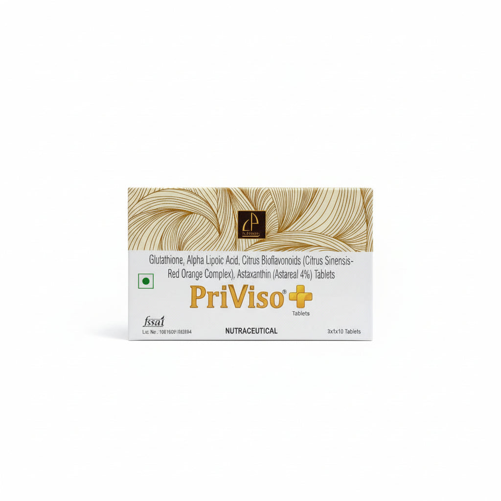 Buy Priviso Plus Tablets | Collagen & Glutathione for Skin